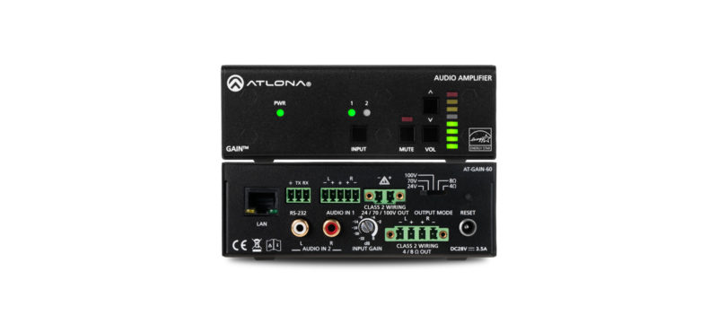 GAIN-120: Stereo / Mono Power Amplifier - Atlona